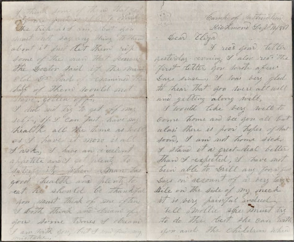 1861: John Dill to Eliza Jane (Peck) Dill | Spared & Shared 23