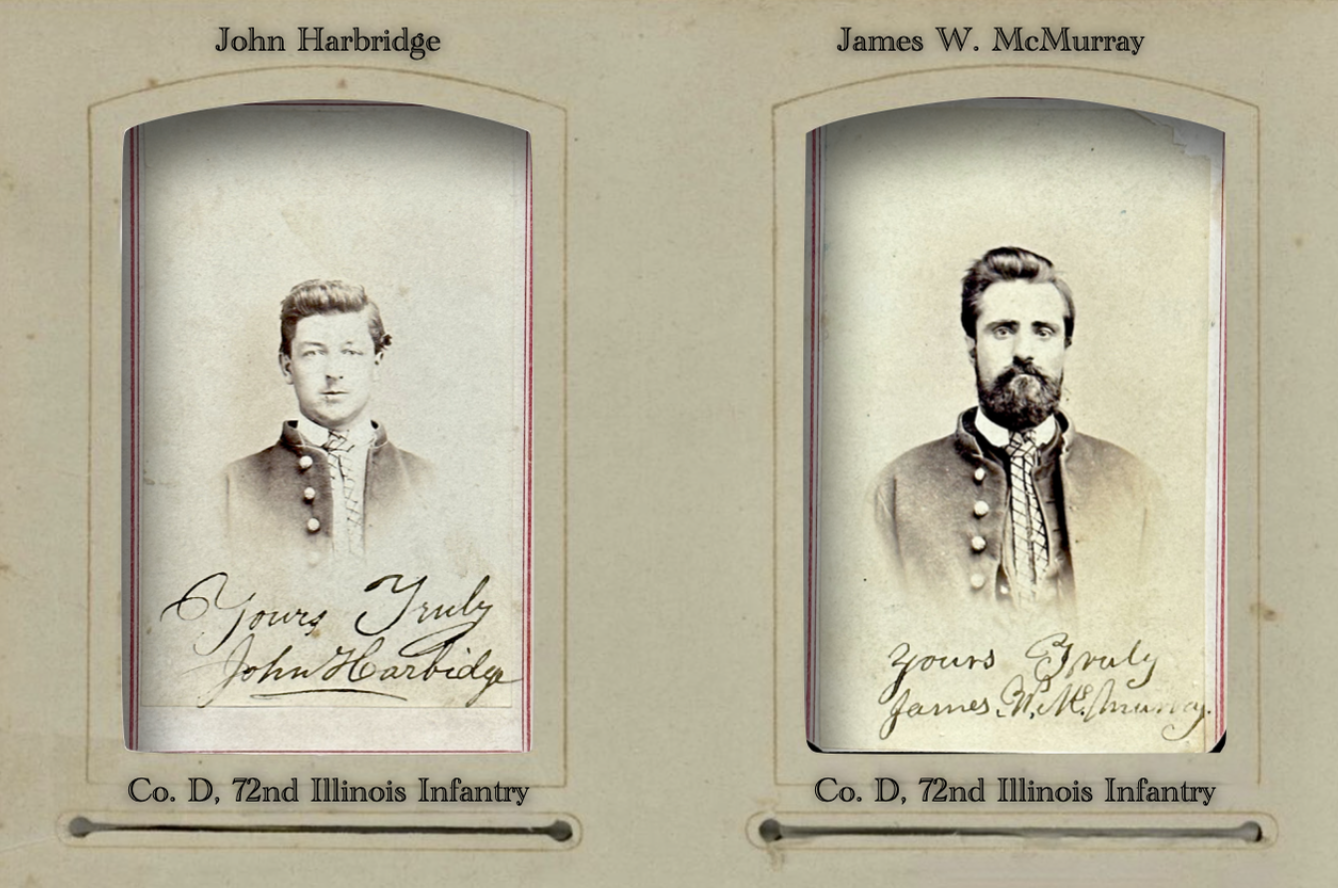 1862: Member of Co. D, 72nd Illinois Infantry to Rocelia Lucretia ...