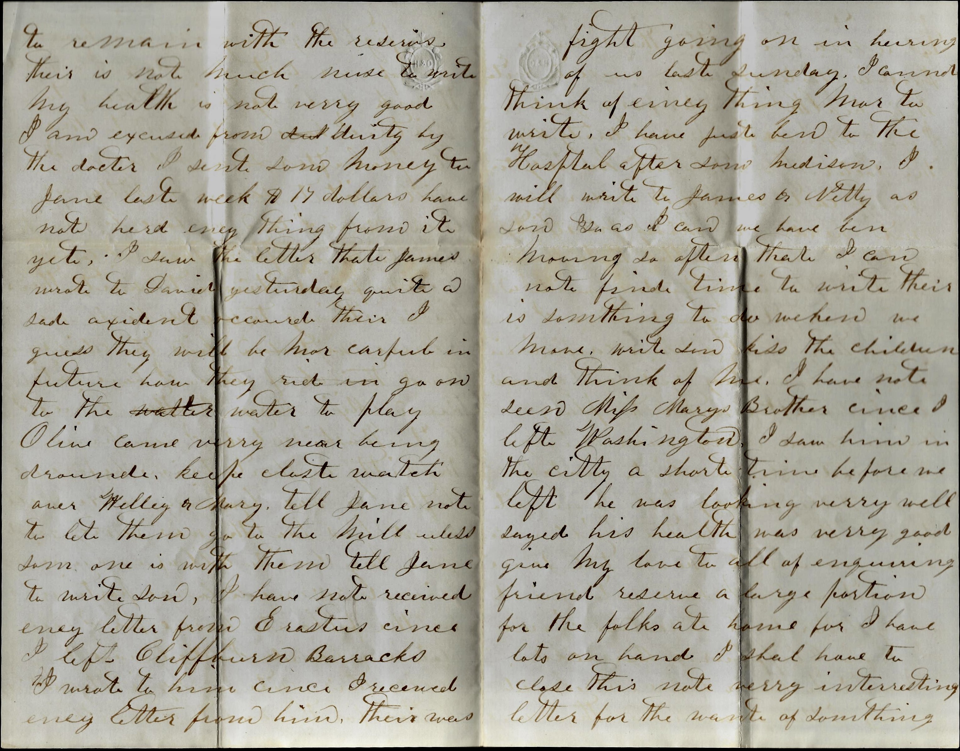 1863: Oscar Fox to Maria Fox | Spared & Shared 23