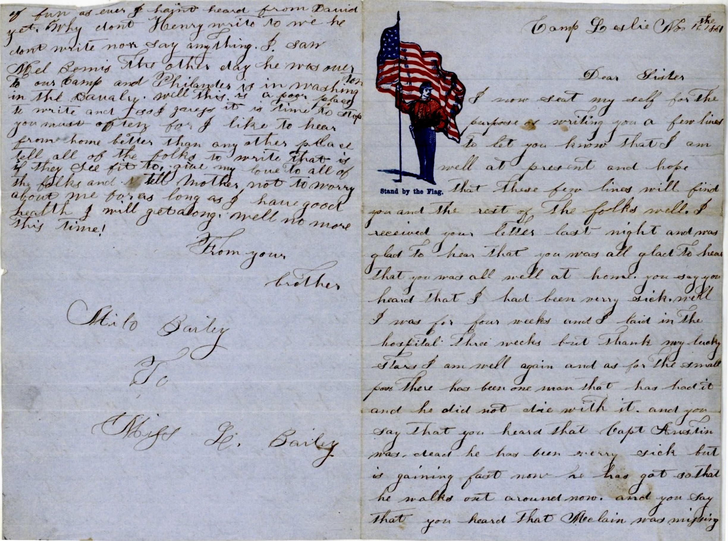 1861: Milo Bailey to L. Bailey | Spared & Shared 23