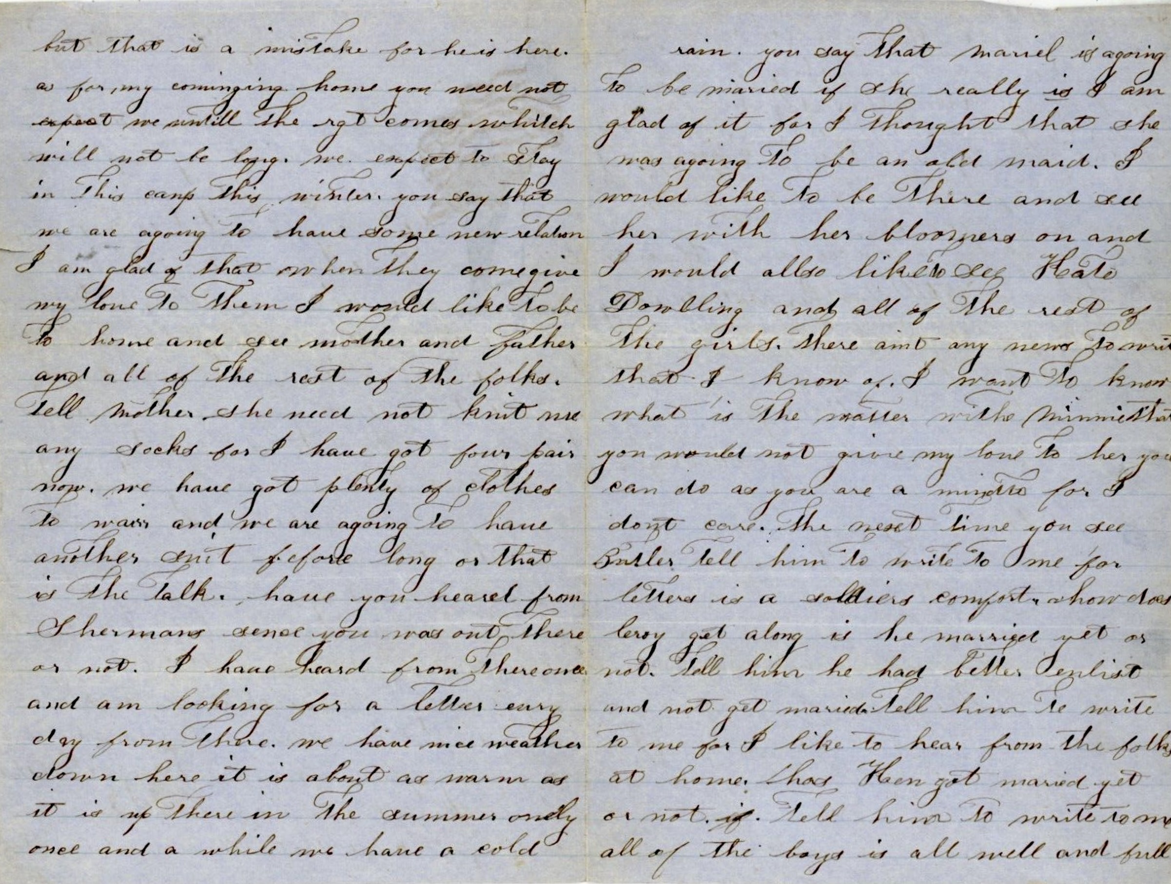 1861: Milo Bailey to L. Bailey | Spared & Shared 23