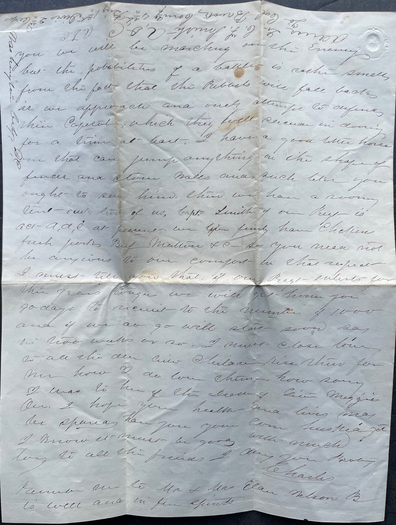 1863: Charles F. Smith to George and Maggie (Orr) Smith | Spared ...