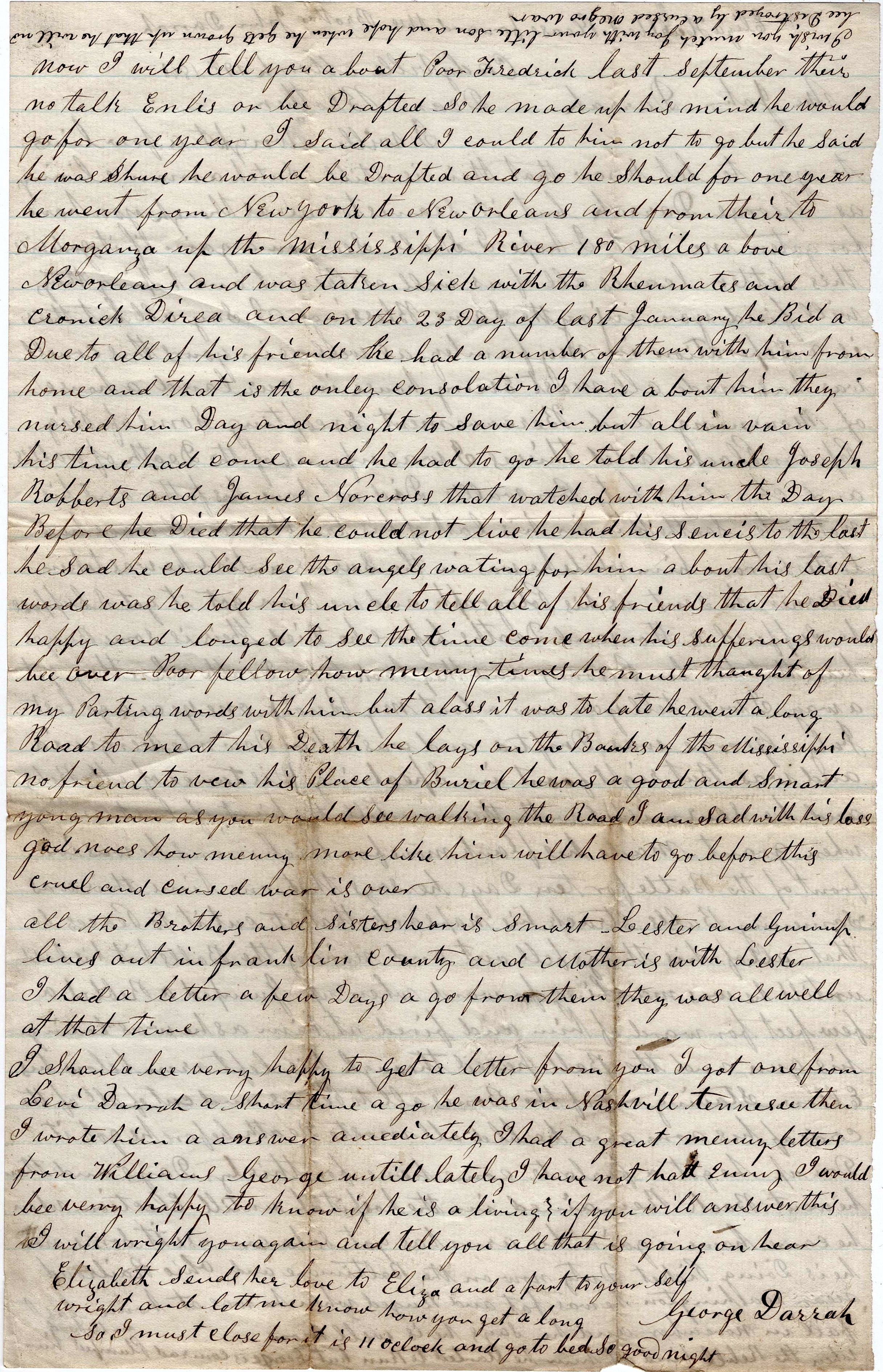 1865: George Darrah to John Darrah | Spared & Shared 23