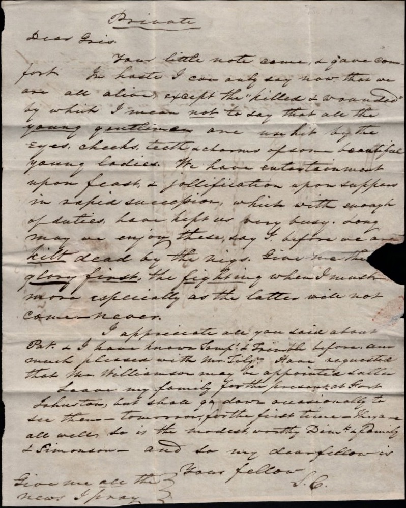 1830: Sylvester Churchill to Henry William Griswold | Spared & Shared 23