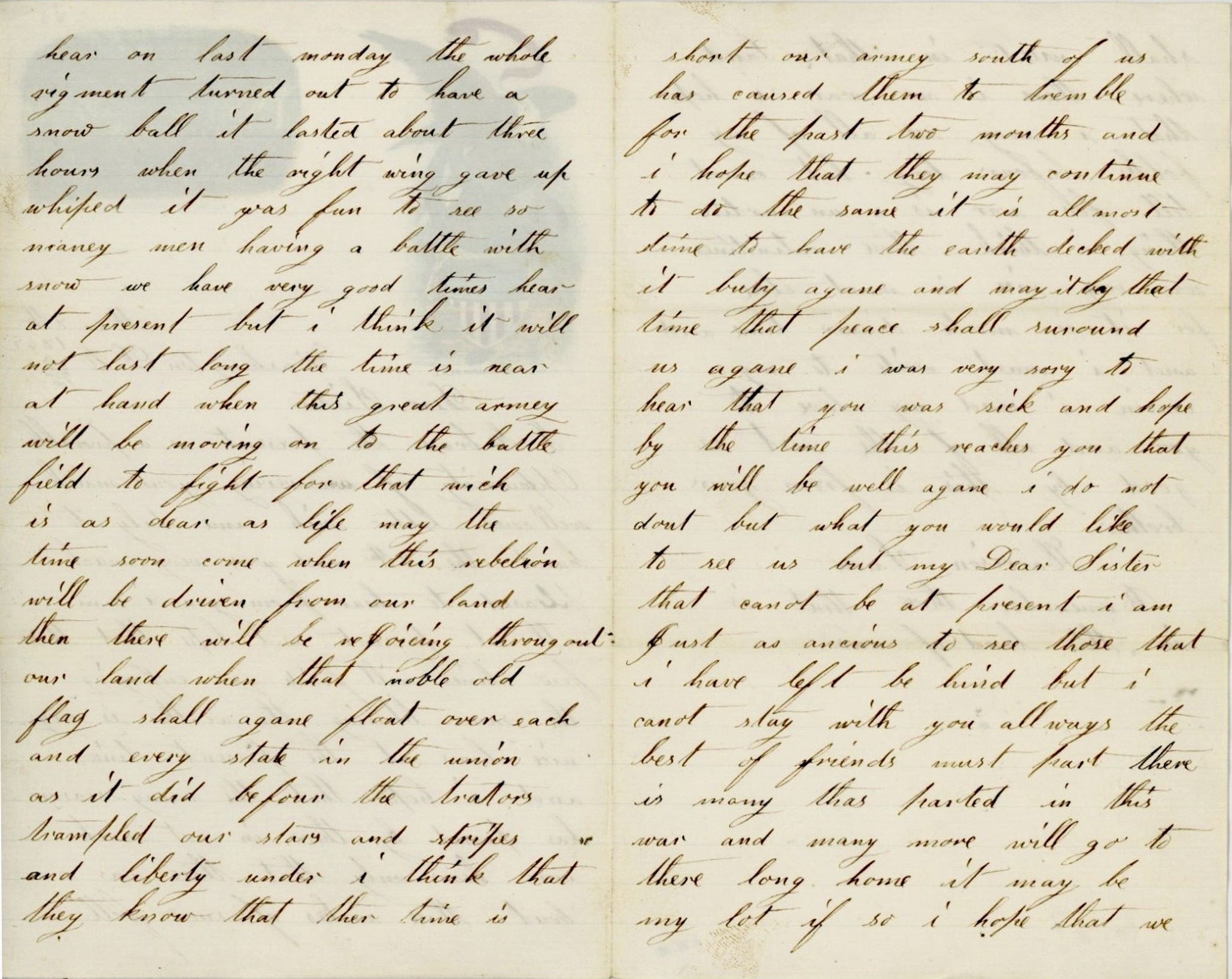 1862: Harrison Snow to Elsie Ann Snow | Spared & Shared 23