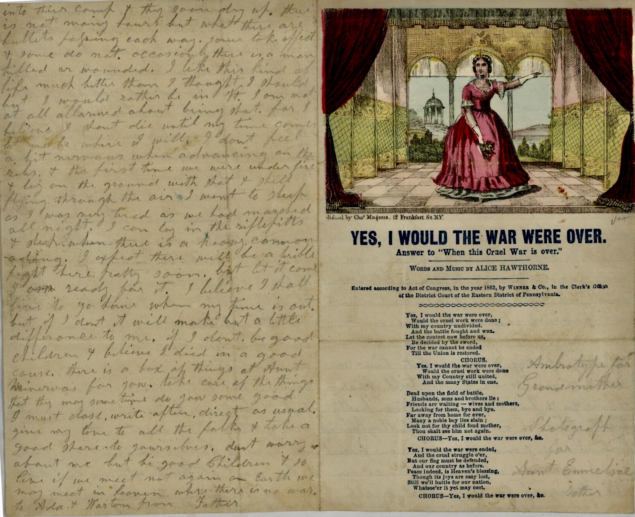 1864: Benjamin Franklin Strong to his Children | Spared & Shared 23