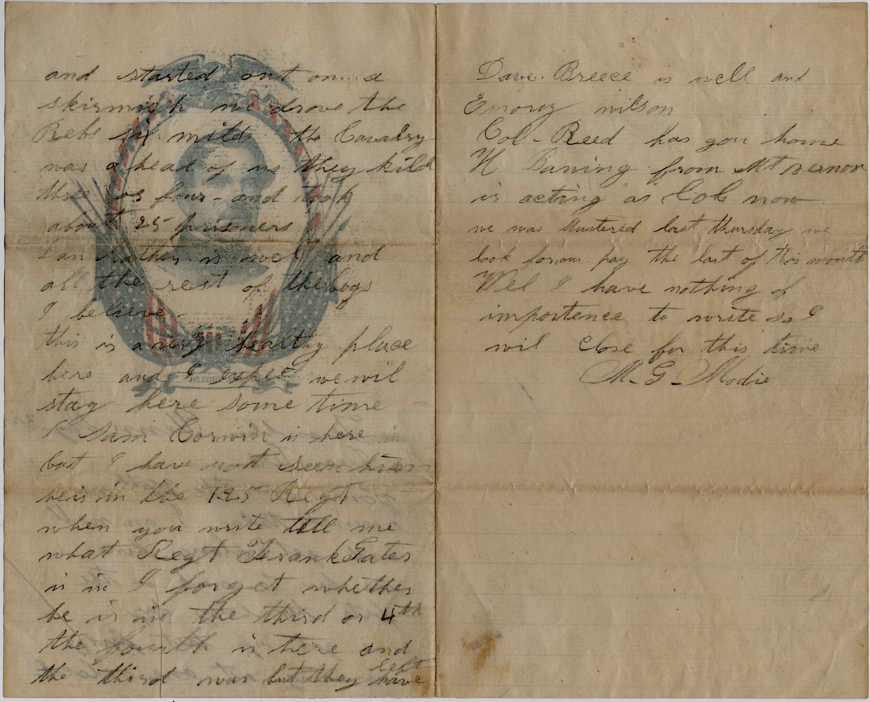 1863: Martin G. Modie to George W. Modie | Spared & Shared 23