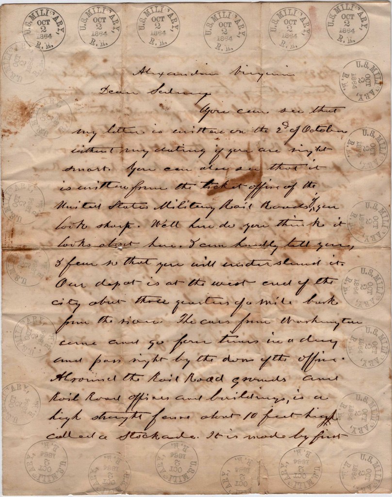 1864-65: Sidney Humphrey Hayden and Albert Hayden Letters | Spared ...