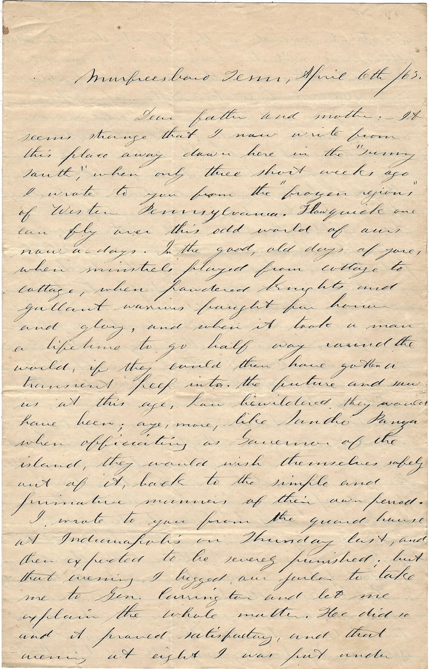 1863: James Andrew Guirl to his Family | Spared & Shared 23