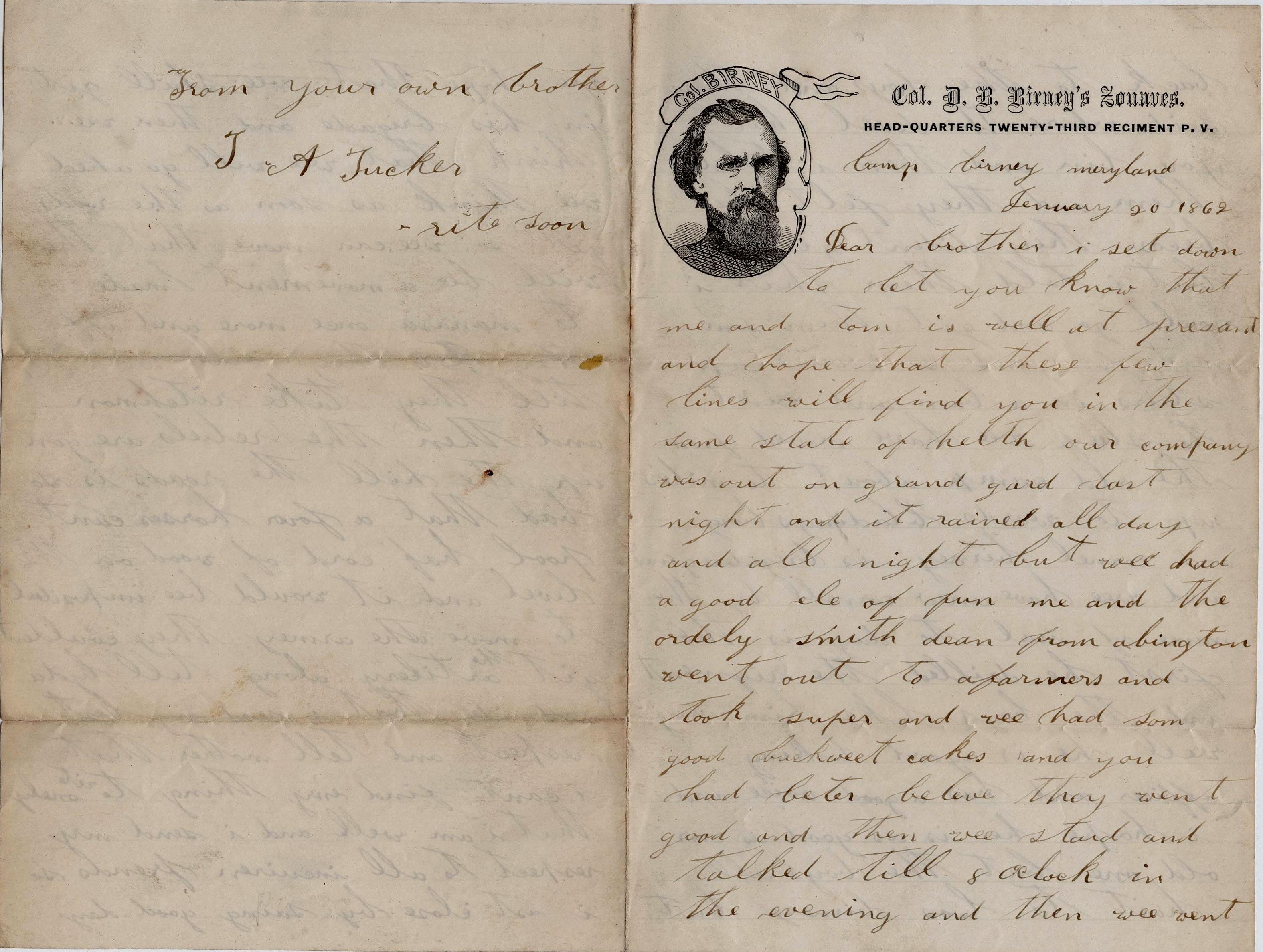 1862: Theodore A. Tucker to Robert Tucker | Spared & Shared 23