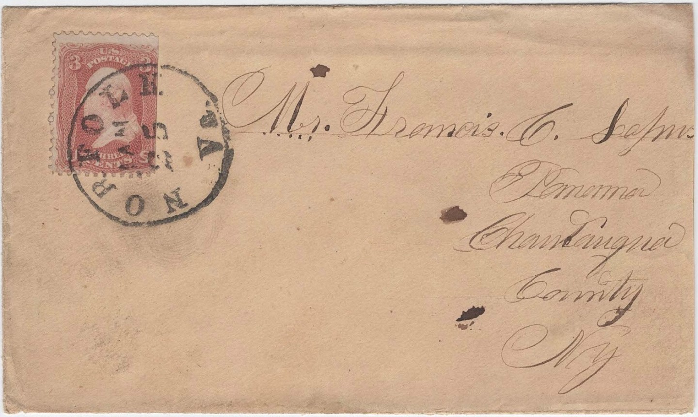 1863: James Chauncey Lopus to Francis Chauncey Lopus | Spared & Shared 23