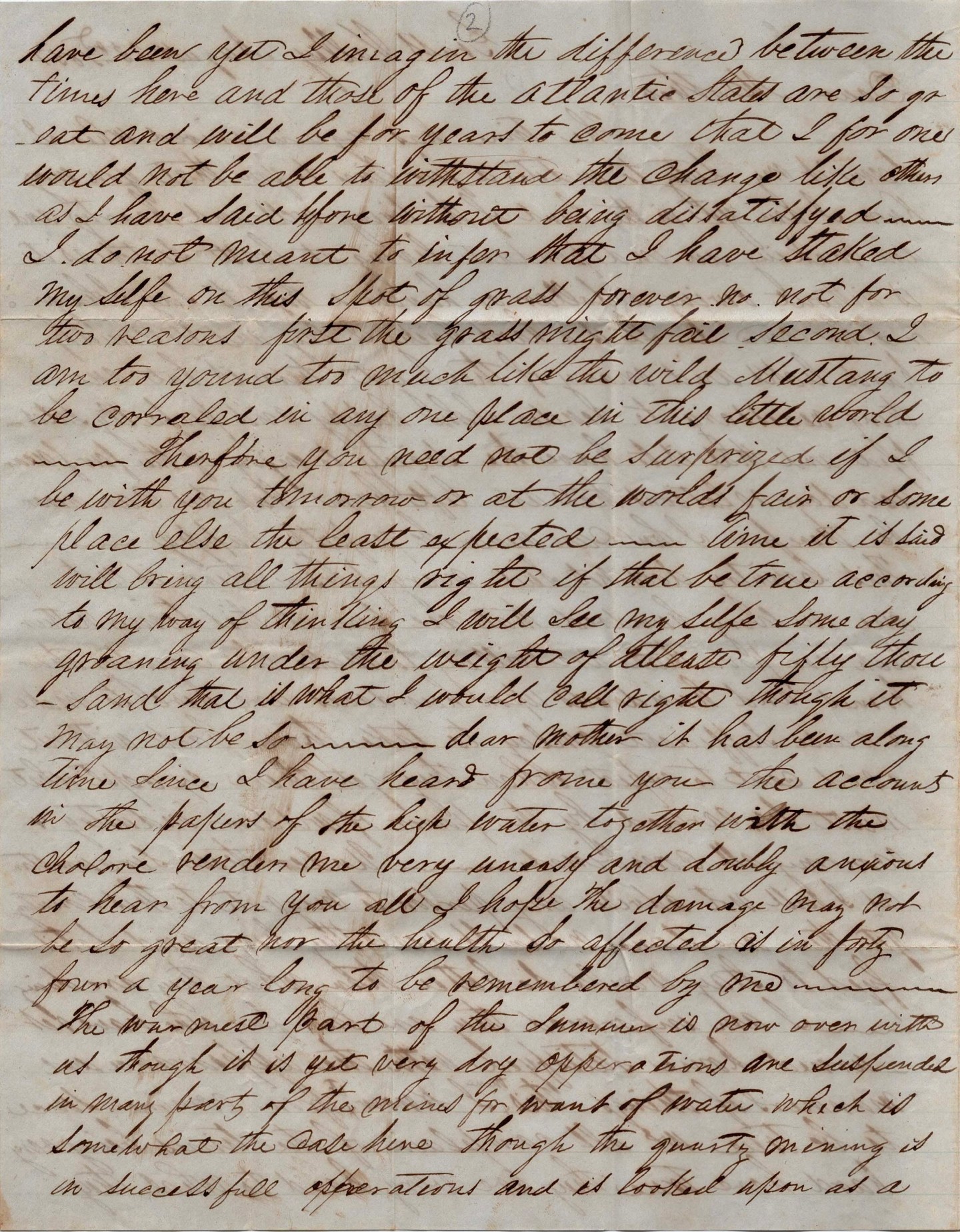 1851: John Andrew Smith to his Mother | Spared & Shared 23