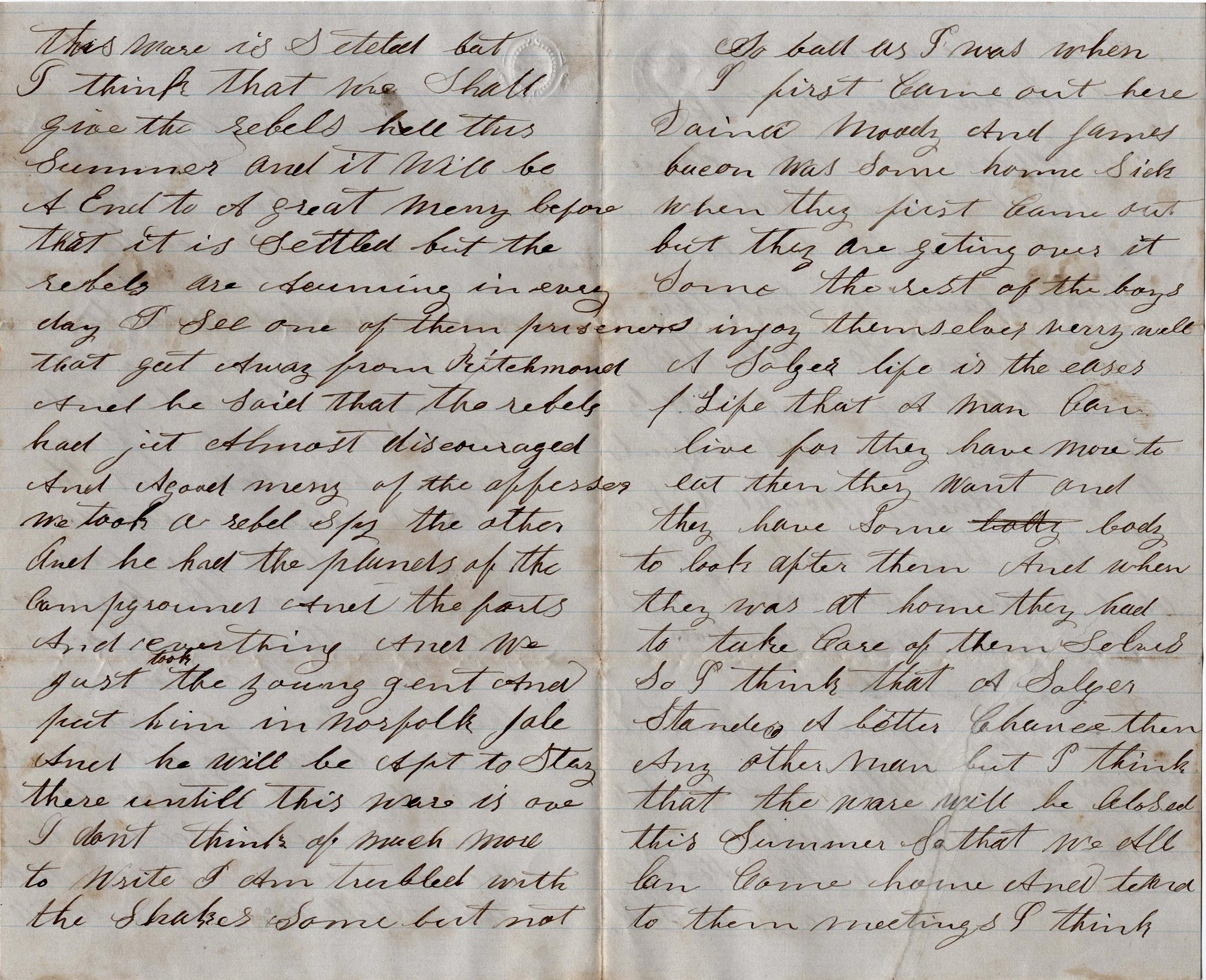 1864: Arthur Rupell Aldrich to Wells Wright | Spared & Shared 23