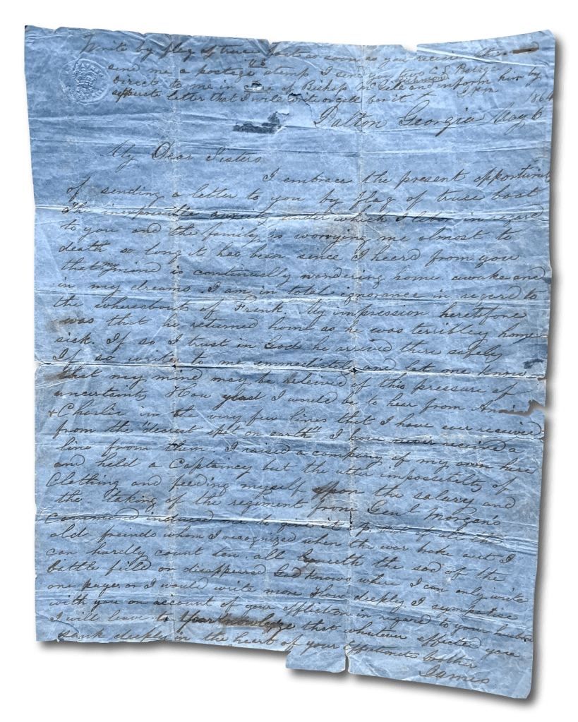 1864: James P. M. to his Sisters | Spared & Shared 23